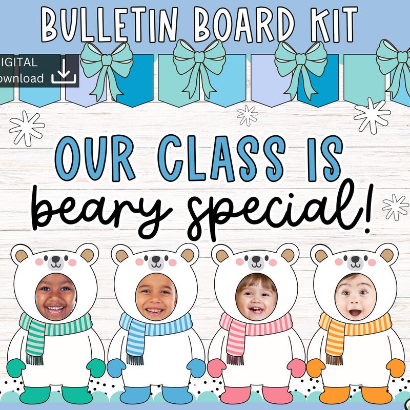 Polar Bear Photo Template - Etsy