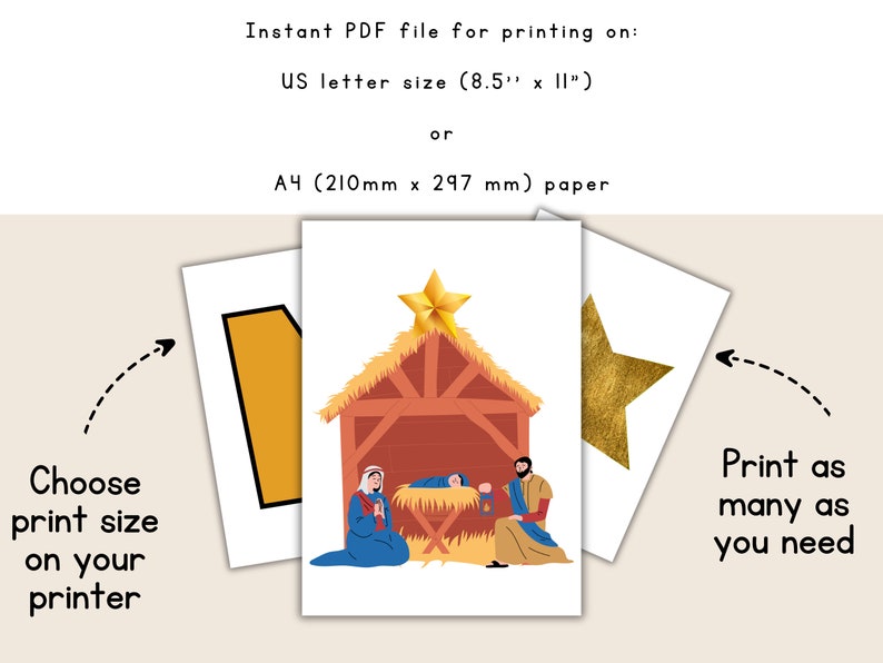 Nativity Bulletin Board Christian Classroom Decor Bible Verse Resource ...