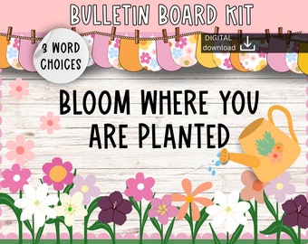 March Bulletin Board Spring Bulletin Board Garden Bulletin Board ...