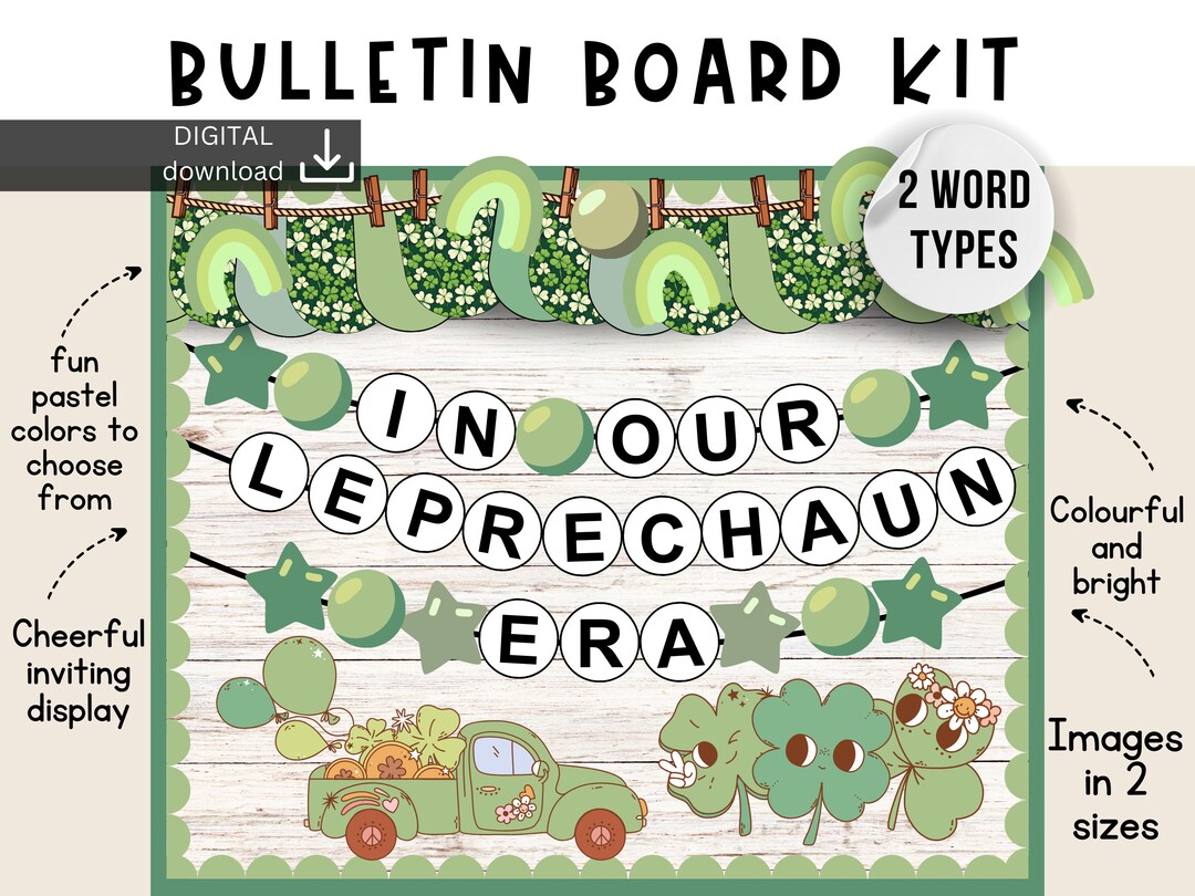 Friendship Bracelet Bulletin Board St Patricks Day Bulletin Board Decor ...