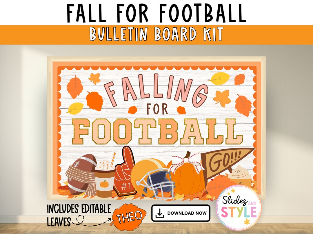 American Football Bulletin | Fall Bulletin Board | Sports Board | Team ...
