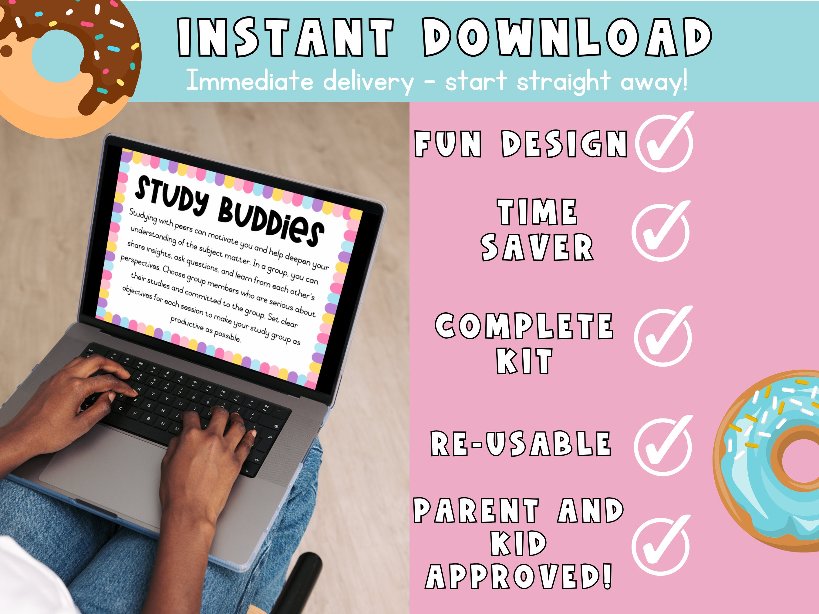 Test Prep Bulletin Board | Finals Bulletin | Exam Success | Donut ...