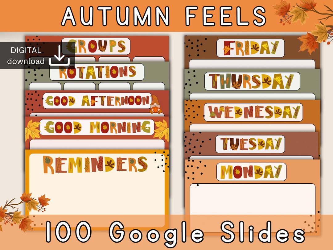 Autumn Google Slides Template Fall Google Slides Templates Nature ...
