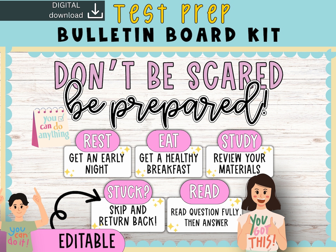 Test Prep Bulletin Board | Finals Bulletin | Exam Success| Exam Decor ...