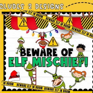 Elf Bulletin Board Kit: Christmas Classroom Decor (digital Download) - Etsy