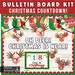 Christmas Countdown Bulletin Board | Christmas Calendar | Reindeer ...
