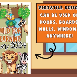 New Year Bulletin Board | January Classroom Decor | Animal Bulletin ...