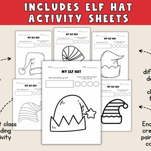 Elf Bulletin Board | Christmas Classroom Decor Printable | Little ...