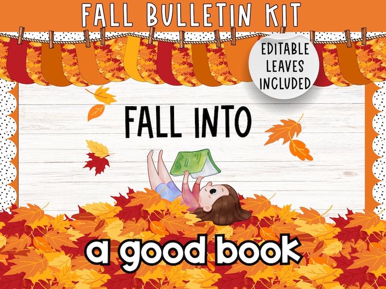 Fall Reading Bulletin Board | Library Bulletin Board | Autumn Book Nook ...