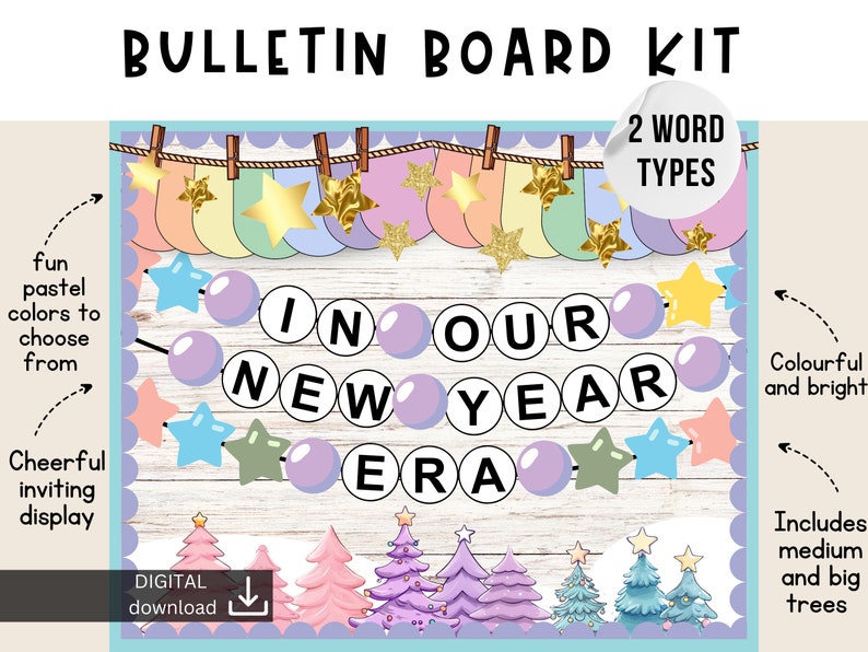 Friendship Bracelet Bulletin Board | New Year Bulletin Board Decor | in ...
