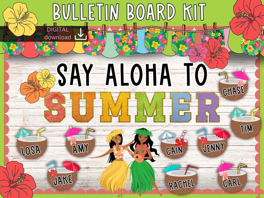 Summer Bulletin Board | Beach Bulletin Kit | Tropical Bulletin ...