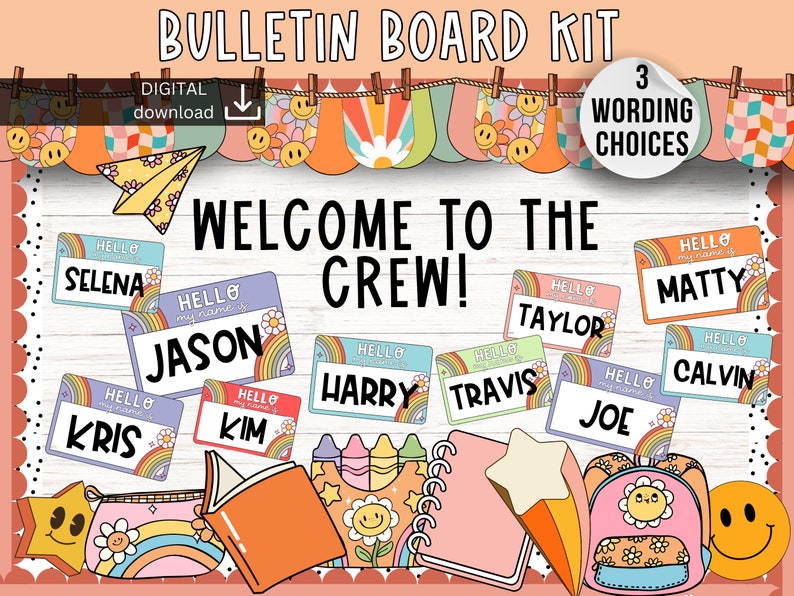Welcome Back Bulletin Board | August Bulletin Board | New Year Bulletin ...