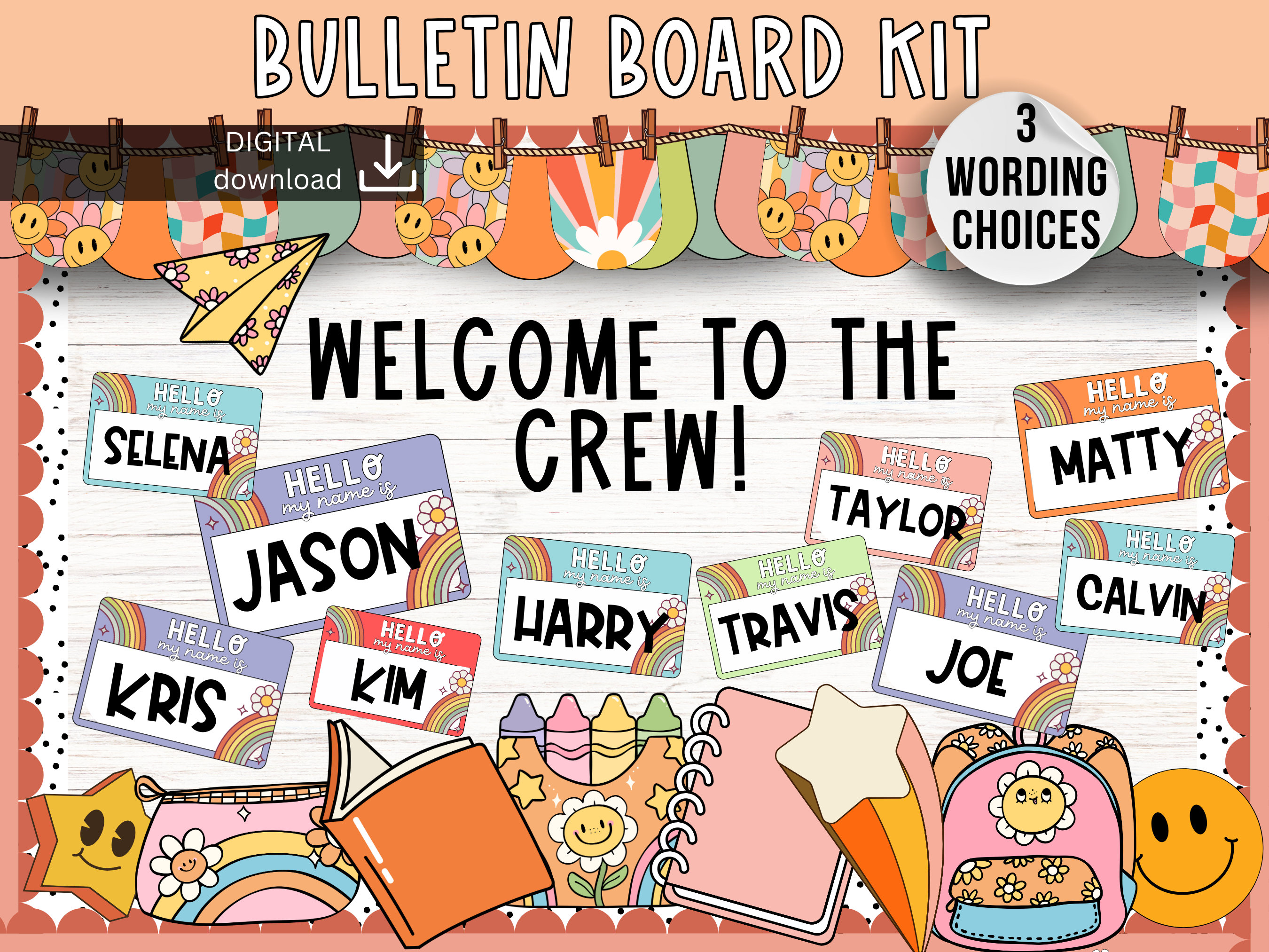 Welcome Back Bulletin Board | August Bulletin Board | New Year Bulletin ...