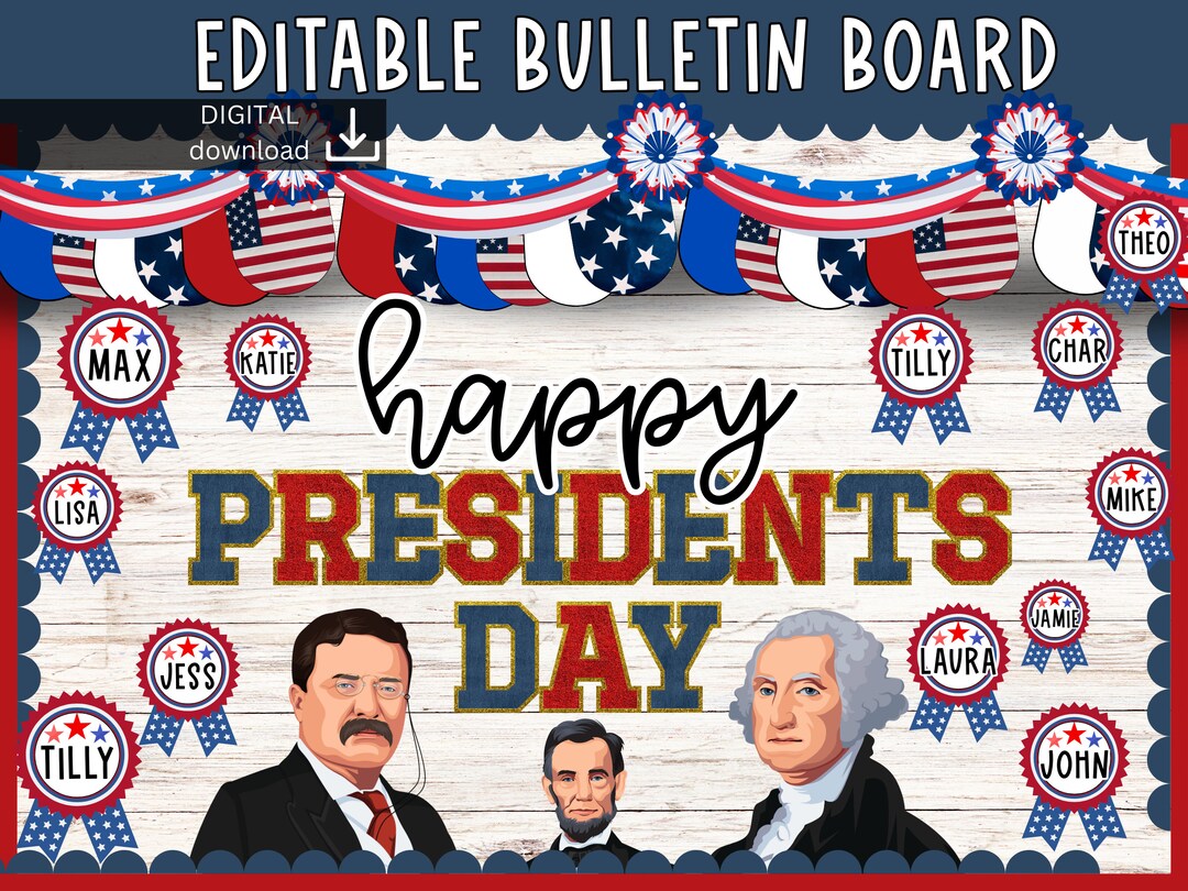 Presidents Day Bulletin Board | America Bulletin Board | February ...