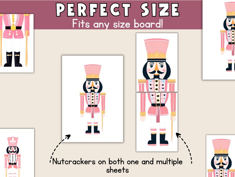 Nutcracker Bulletin Board Christmas Classroom Decor Festive Bulletin ...