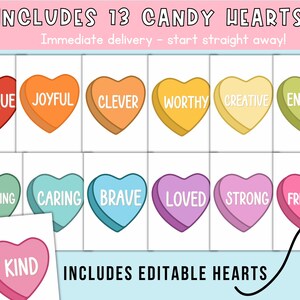 Valentine Bulletin Board | Candy Hearts Bulletin Kit | Wellbeing ...