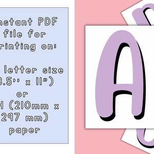 Alphabet Bulletin Board Kit | Calm Bulletin Lettering Decor | Muted ...