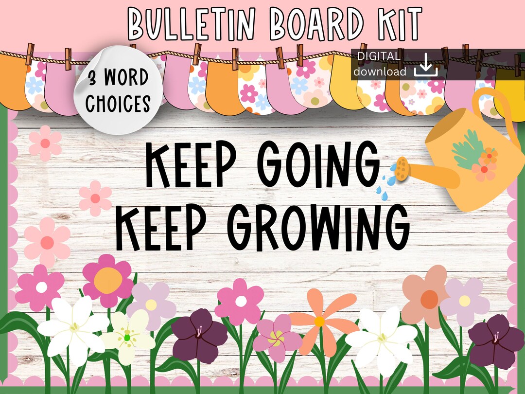 March Bulletin Board | Spring Bulletin Board | Garden Bulletin Board ...