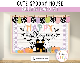 Cute Halloween Bulletin Board | Spooky Ghosts Bulletin Board | Pumpkin ...