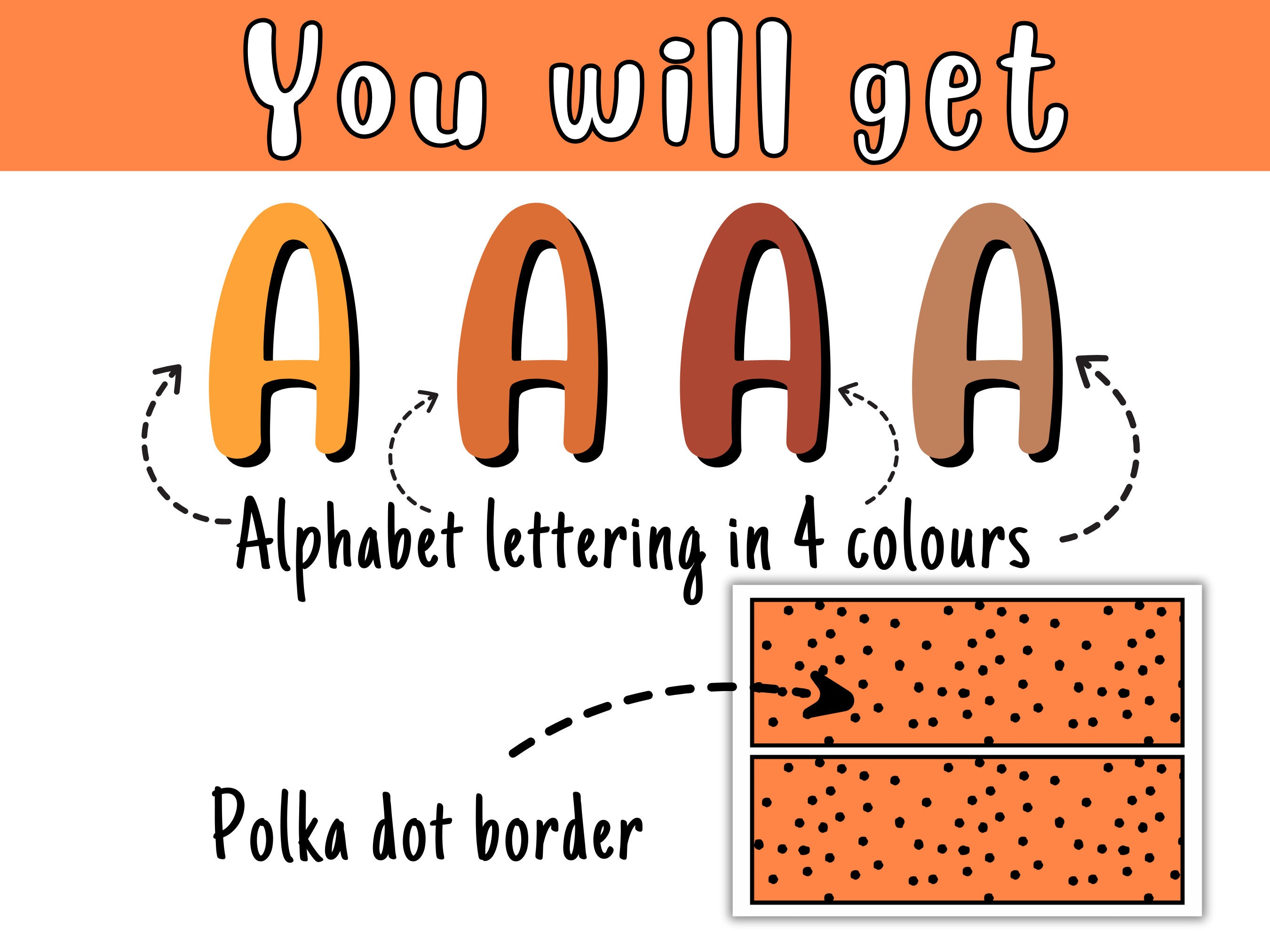 Alphabet Bulletin Board Fall Lettering Decor Digital - Etsy