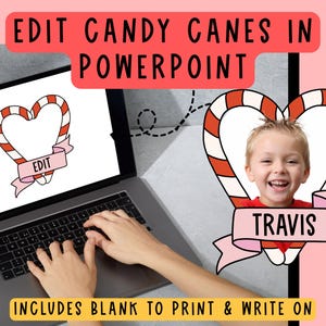 Christmas Bulletin Board Kit | Candy Cane Bulletin Board | Cute Pastel ...