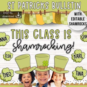 St Patrick’s Day Bulletin Board | Shamrock Bulletin Board | Leprechaun ...