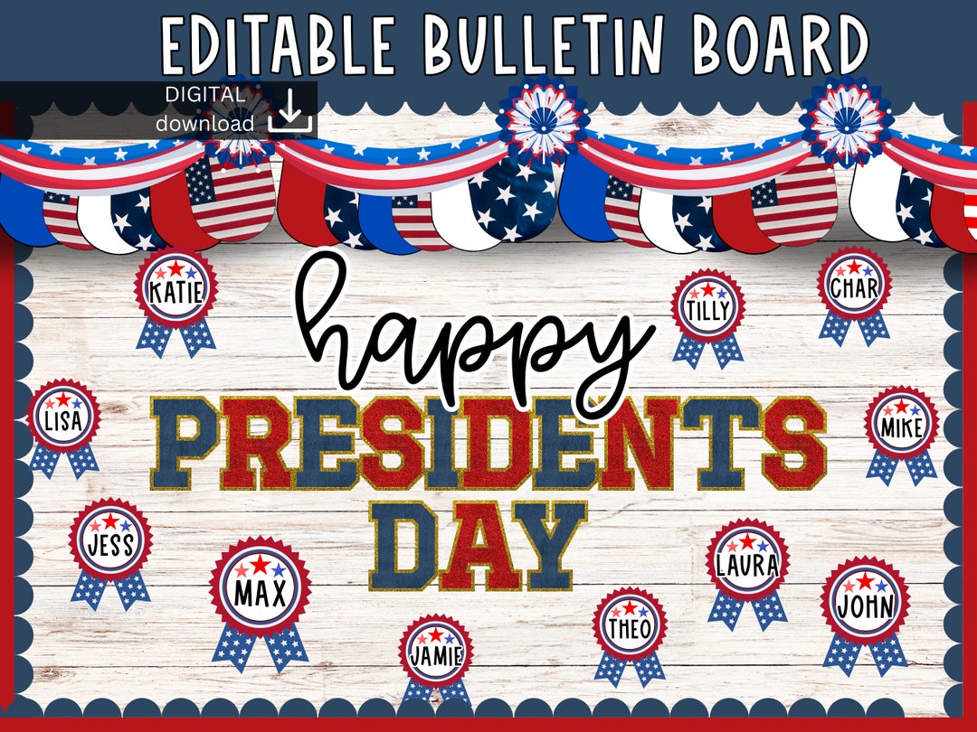Presidents Day Bulletin Board America Bulletin Board February Bulletin ...