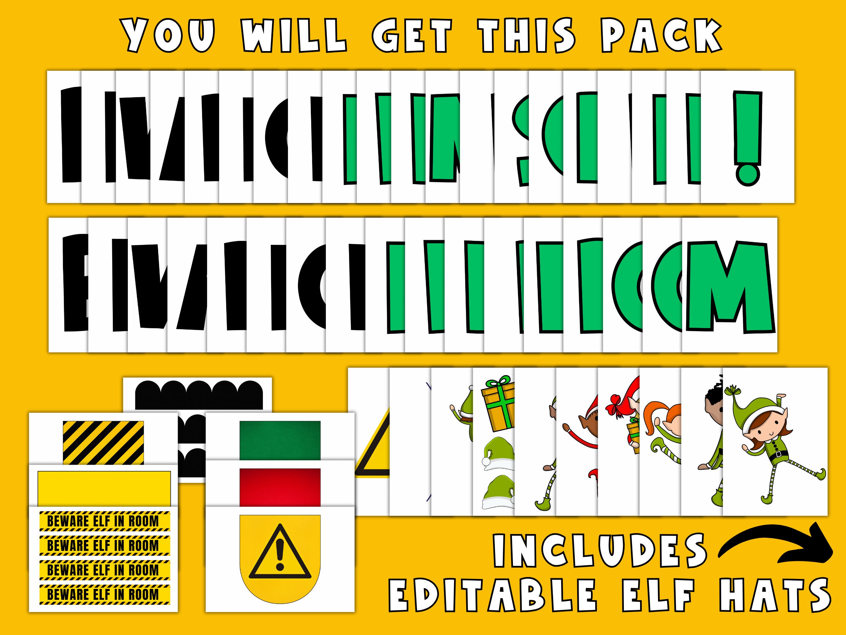 Elf Bulletin Board Naughty Elf Classroom Decor Christmas - Etsy