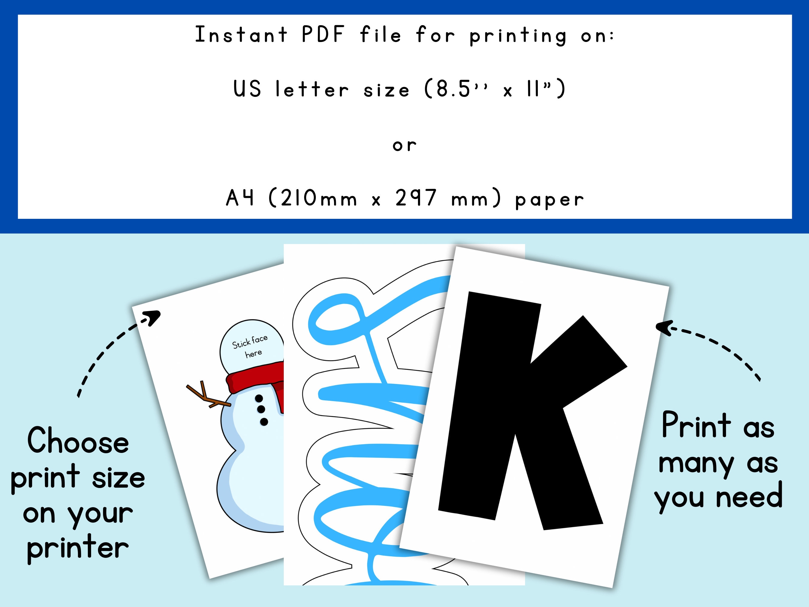 Snowman Bulletin Board Christmas Bulletin Board Decor for Winter ...