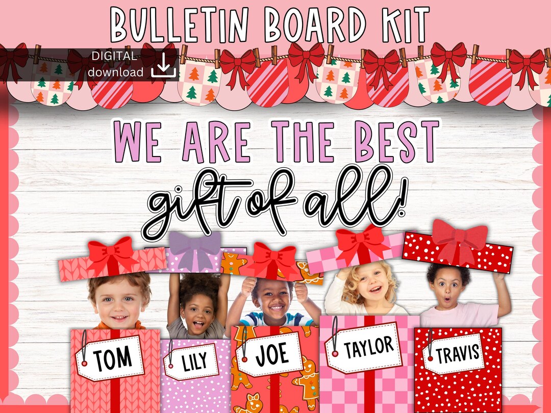 Christmas Bulletin Board | Holiday Classroom Decor | Christmas Gift ...