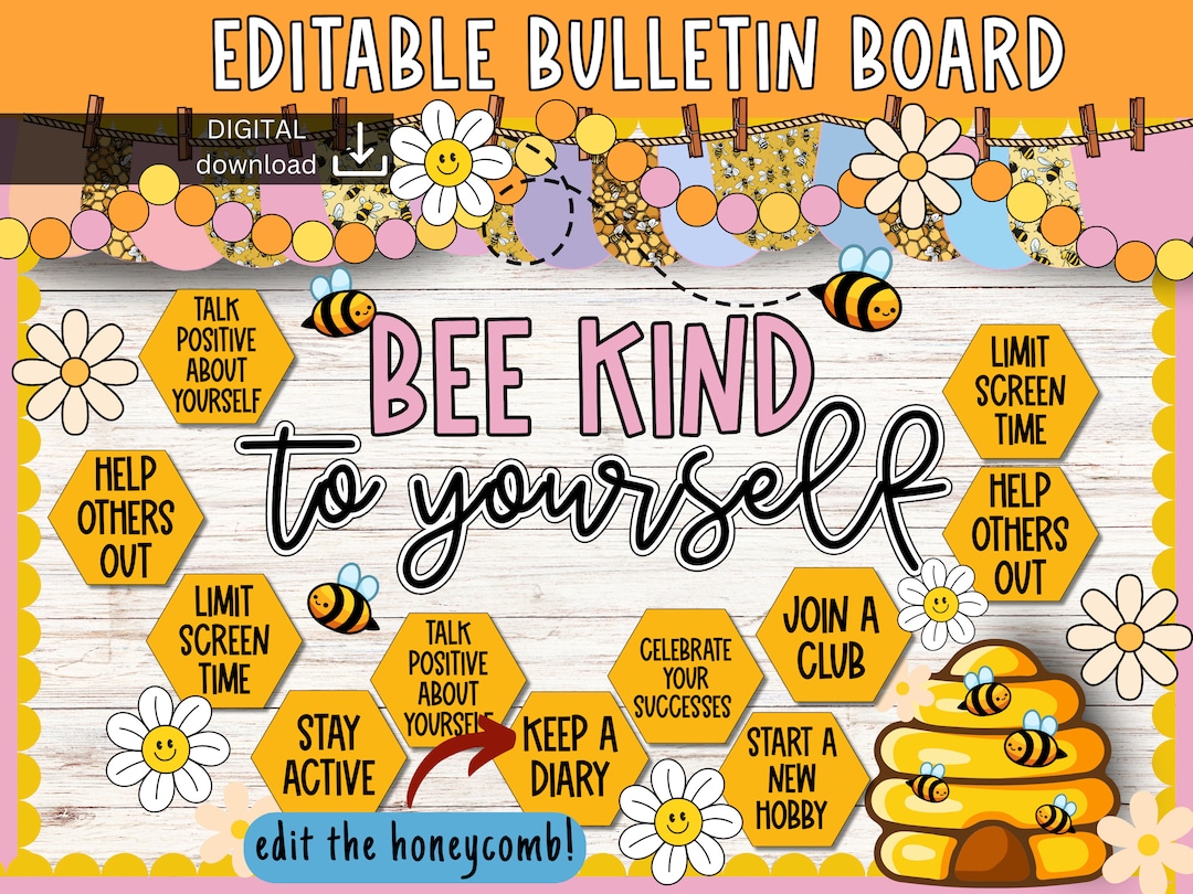 Mental Health Bulletin Board | Kindness Bulletin Board | Positivity ...