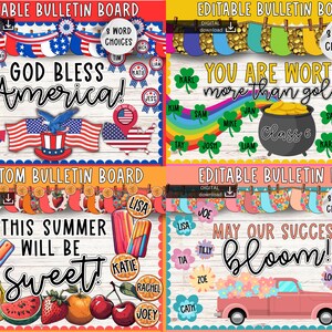 New Year Bulletin Board Bundle Bulletin Board Bundle 2024 Bulletin ...