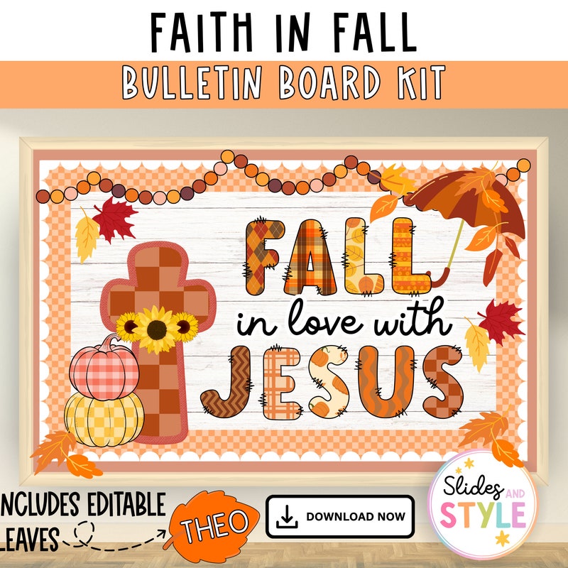 Christian Fall Bulletin Board - Etsy