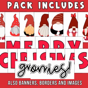 Gnome Bulletin Board | Christmas Classroom Decor | Christmas Printable ...