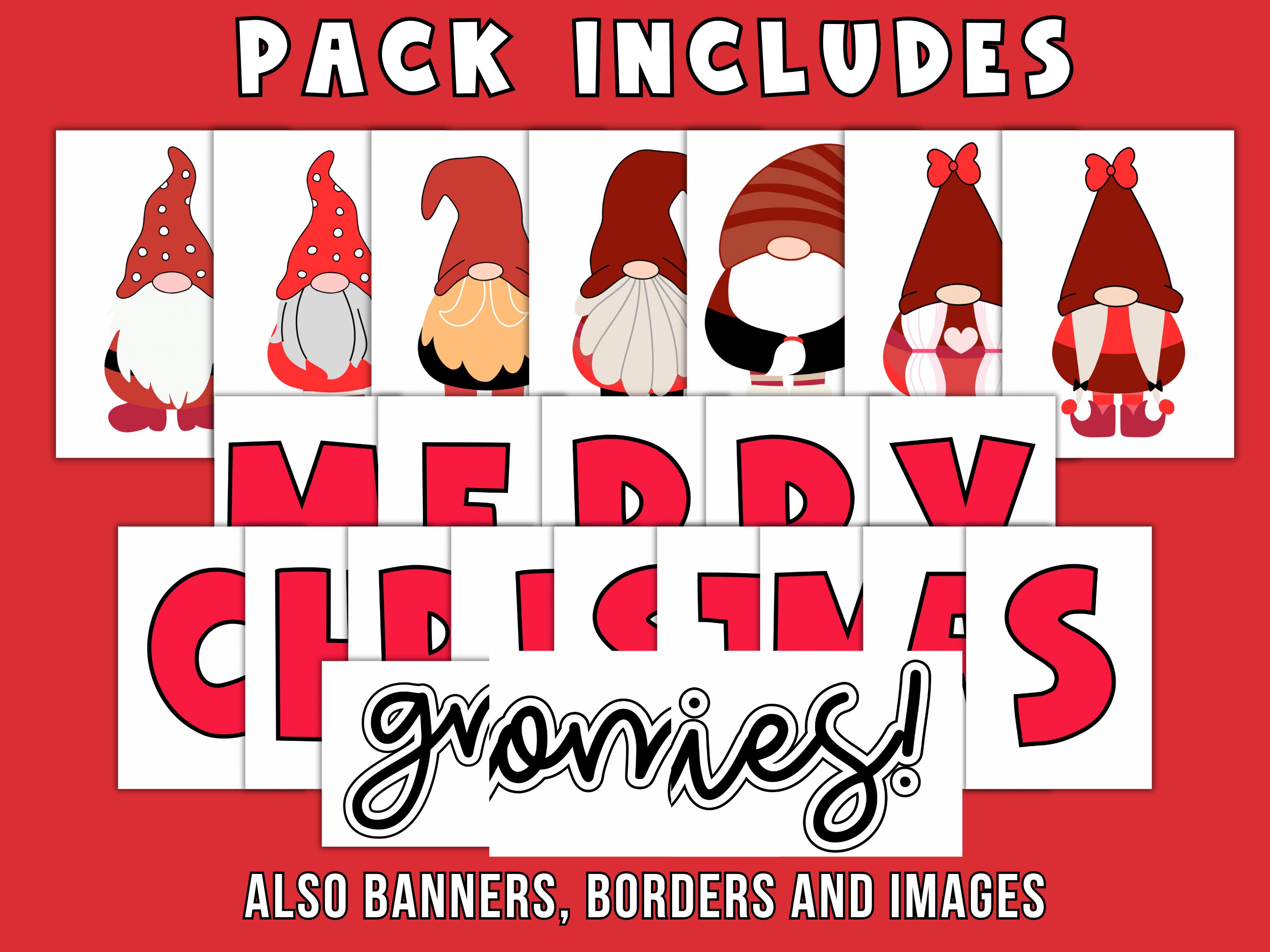 Gnome Bulletin Board | Christmas Bulletin Board | Christmas Printable ...
