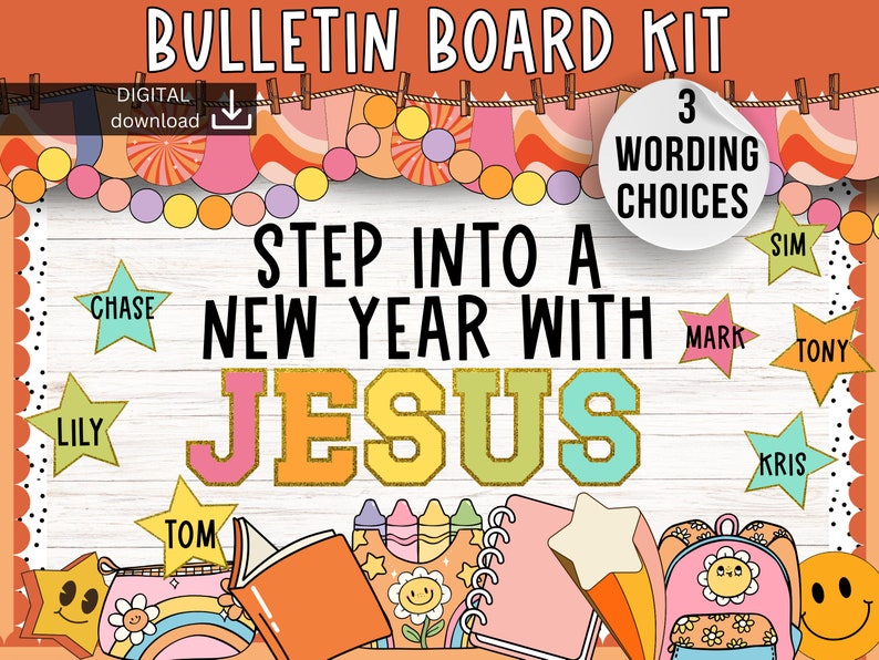 Welcome Back Bulletin Board | August Bulletin Board | Jesus Bulletin ...
