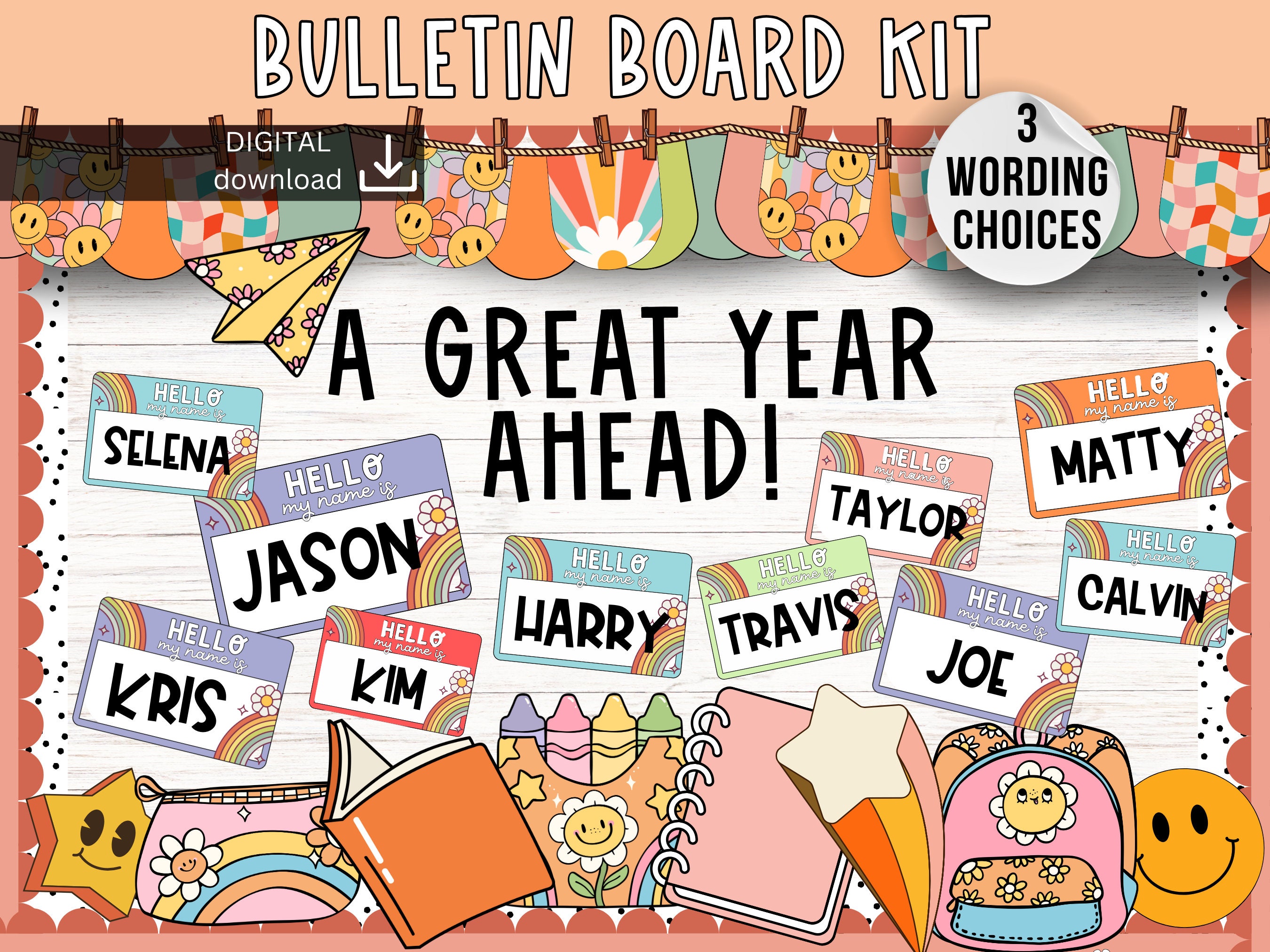 Welcome Back Bulletin Board | August Bulletin Board | New Year Bulletin ...