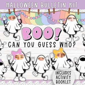 Boo Crew Bulletin Board | Cute Halloween Bulletin Board | Pastel Ghost ...