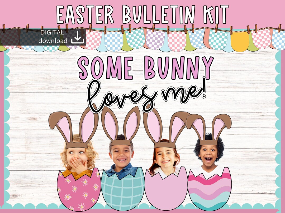 April Bulletin Board Bunny Bulletin Board Easter Bulletin Board Easy ...