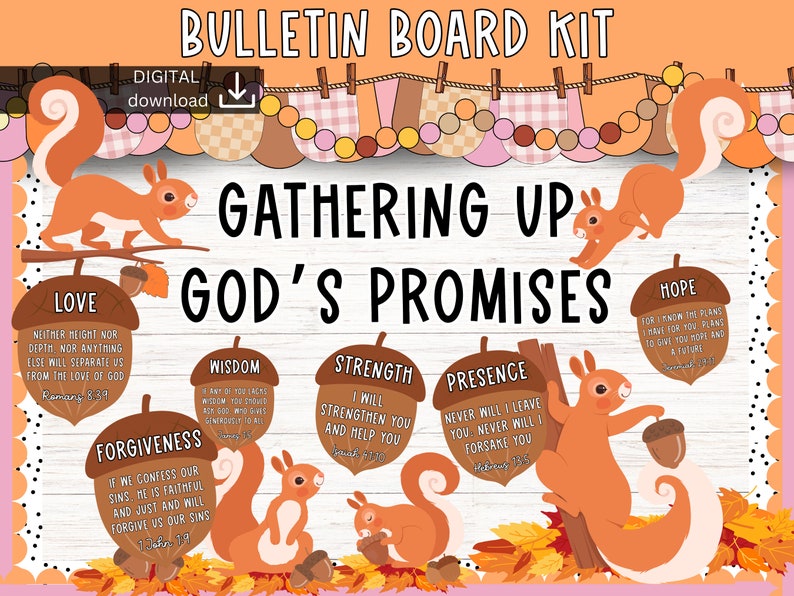 Religious Fall Bulletin Board | Autumn Christian Bulletin Board ...