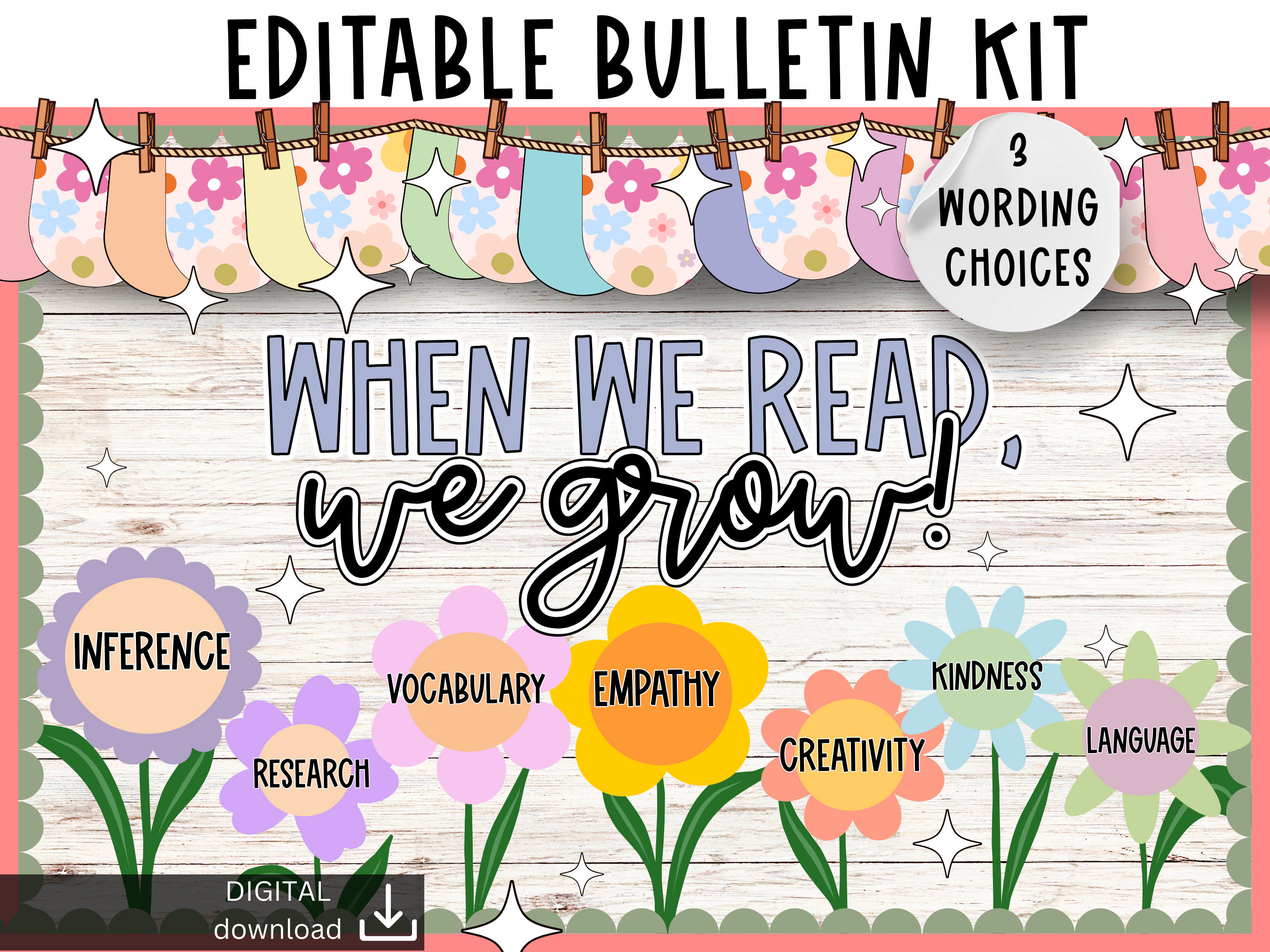 Spring Bulletin Board | Reading Bulletin Board | Library Bulletin Board ...