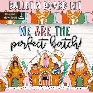 Gingerbread Bulletin Board | Christmas Classroom Decor | Holiday ...