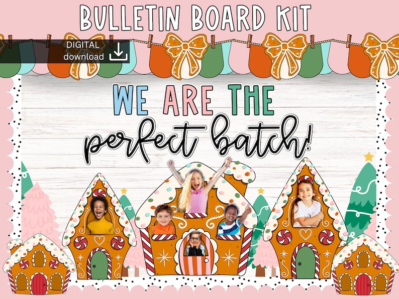 Gingerbread Bulletin Board | Christmas Classroom Decor | Holiday ...