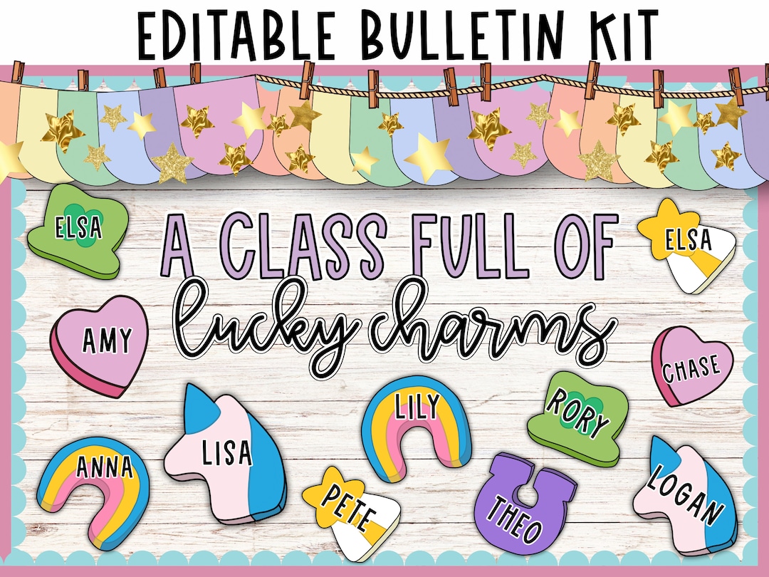 Lucky Charms Bulletin Board | St Patrick’s Day Bulletin Board | March ...