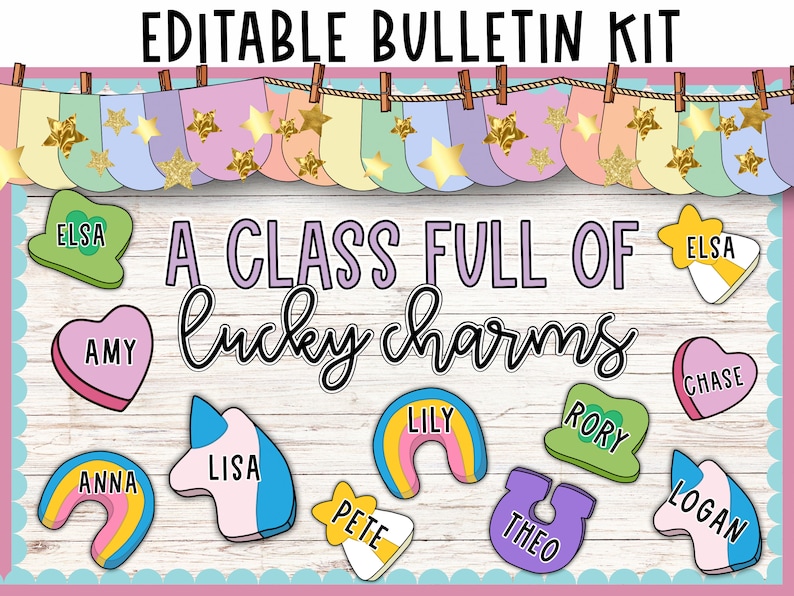 Lucky Charms Bulletin Board | St Patrick’s Day Bulletin Board | March ...