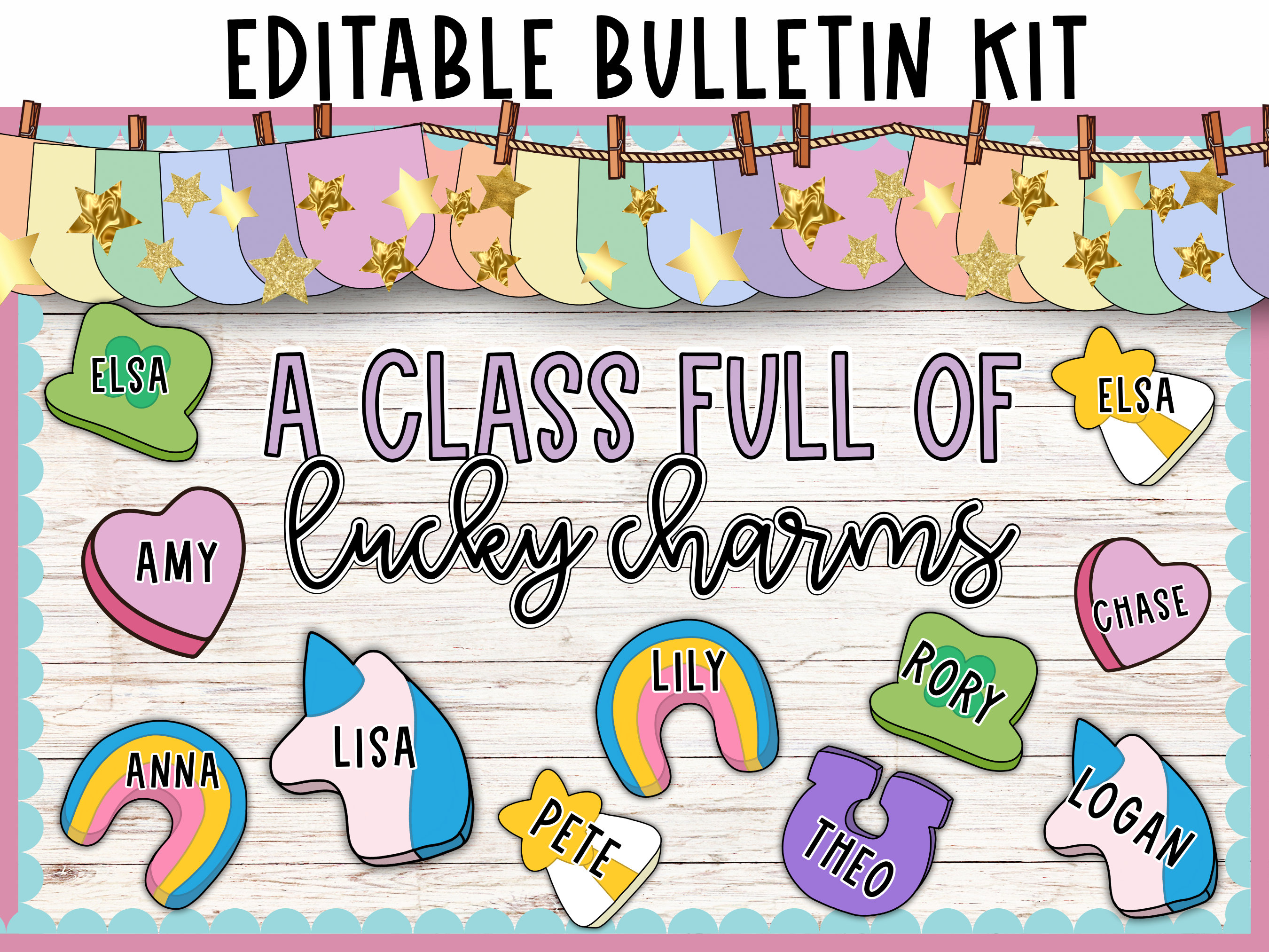 Lucky Charms Bulletin Board | St Patrick’s Day Bulletin Board | March ...