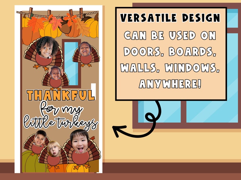 Thanksgiving Bulletin Board Kit Classroom Decor for Thanksgiving ...