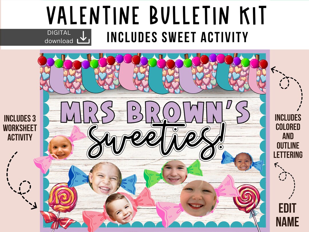 February Bulletin Board | Valentine Bulletin Board | Childrens Faces ...