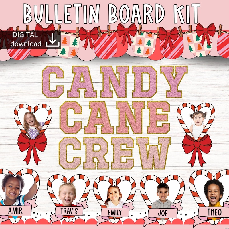 Candy Cane Bulletin Board - Etsy