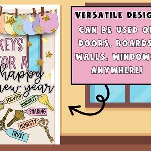 New Year Bulletin Board | Pastel Bulletin Board | Editable Bulletin ...